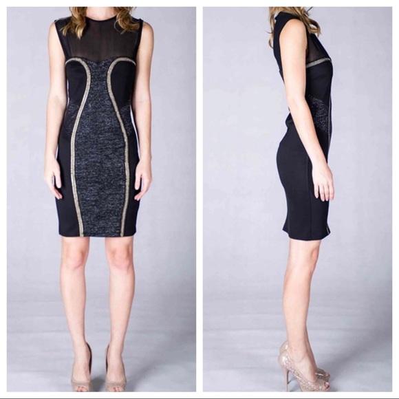 ShopEvelynne | Dresses | 3 Gorgeous Midi Form Fitting Dress With Mesh ...